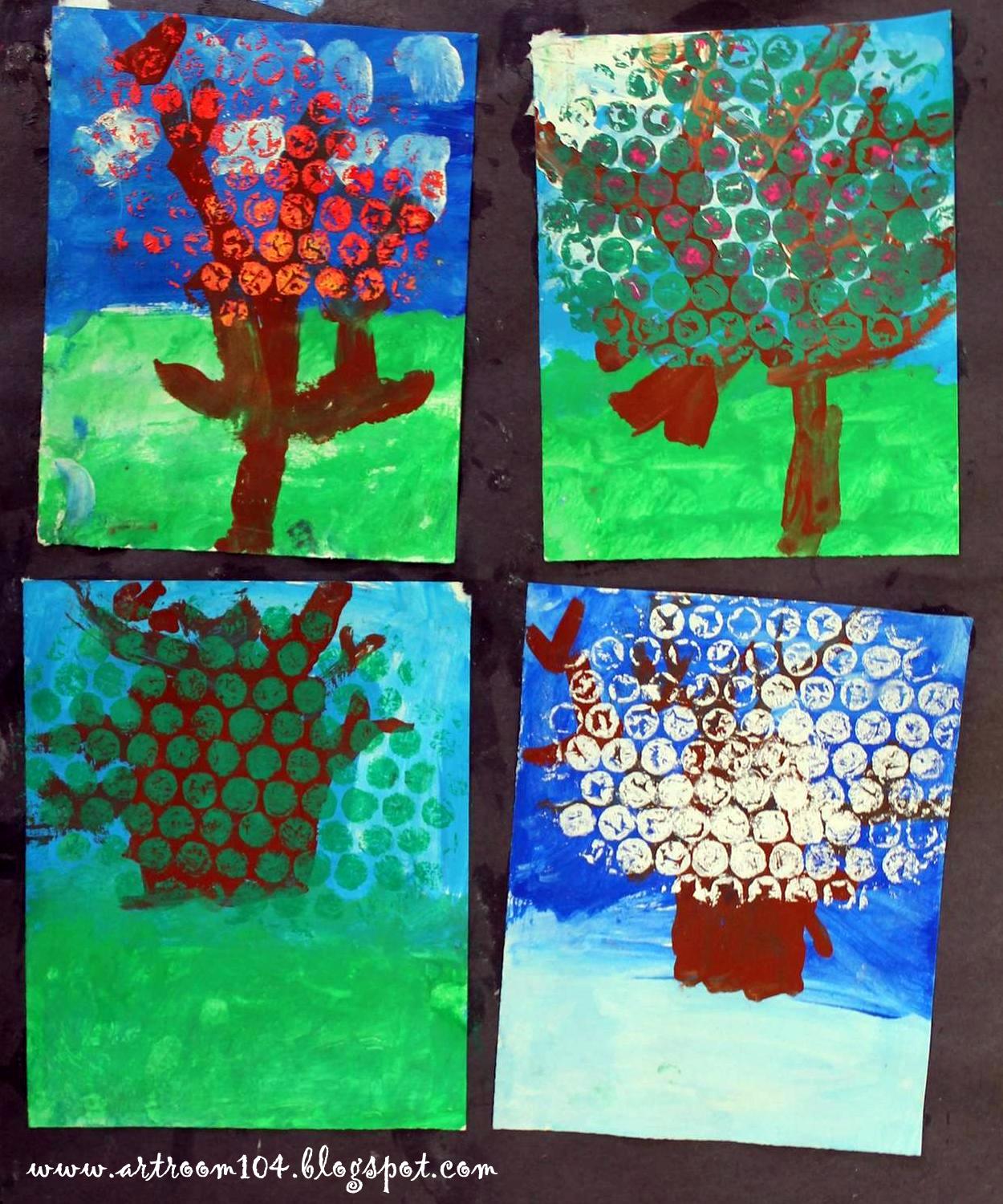 Art Room 104: Kindergarten: Four Seasons Project