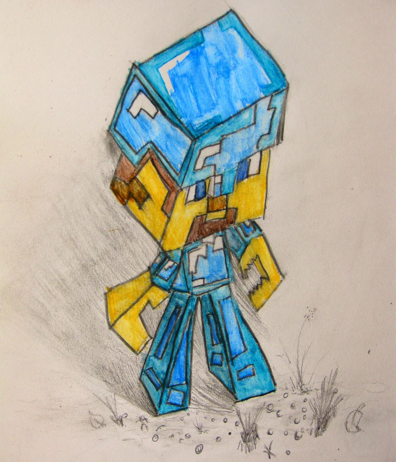 MEGANZ School of Visual Arts Student Blog: Sam's Minecraft drawing