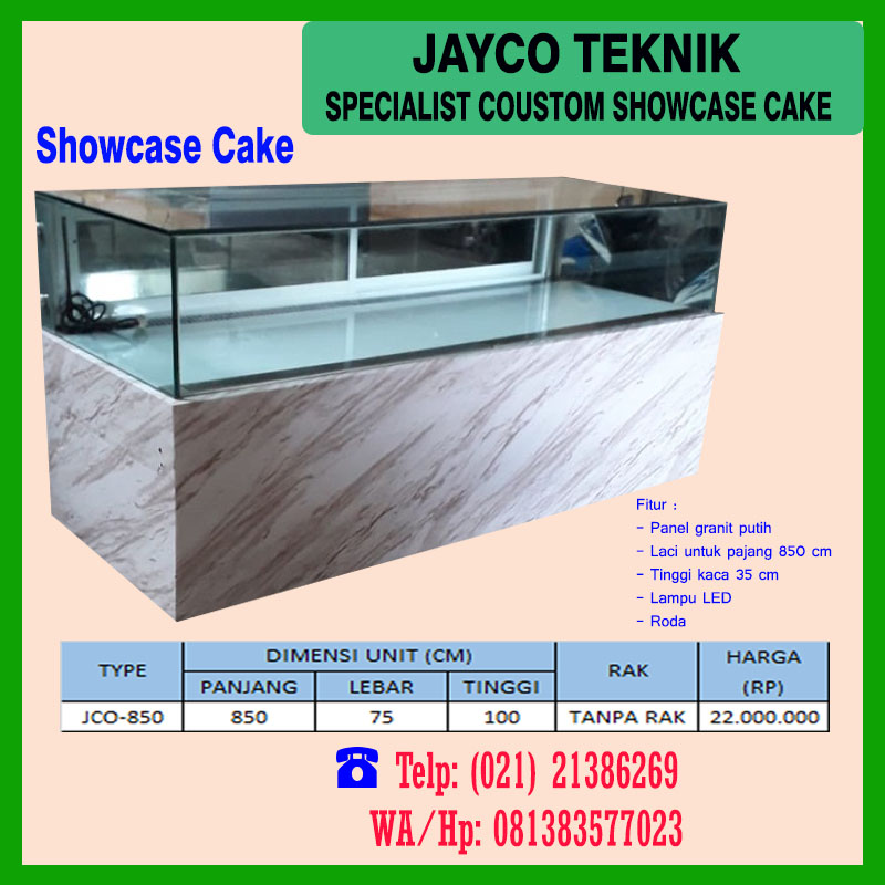 Showcase Cake:Cake showcase murah,cake display