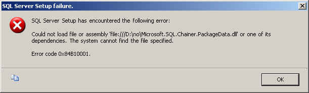 sharing: Error Code 0x84B10001 - Could not load file or assembly or one ...