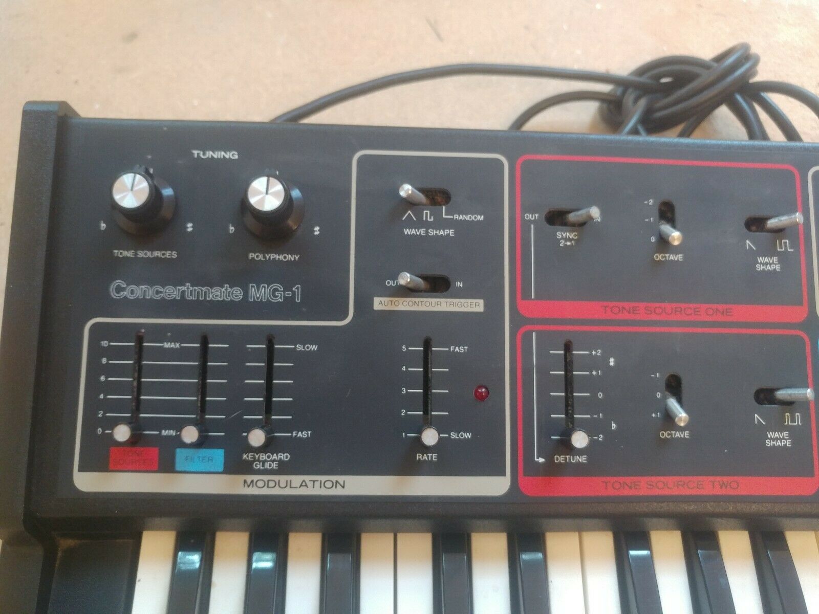 MATRIXSYNTH: 1980's Realistic Moog/RadioShack MG-1 SN 2463 w/ Original ...