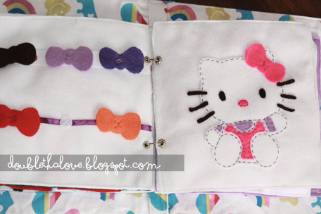 Double Tha Love: Quiet Book w/ Hello Kitty Page!