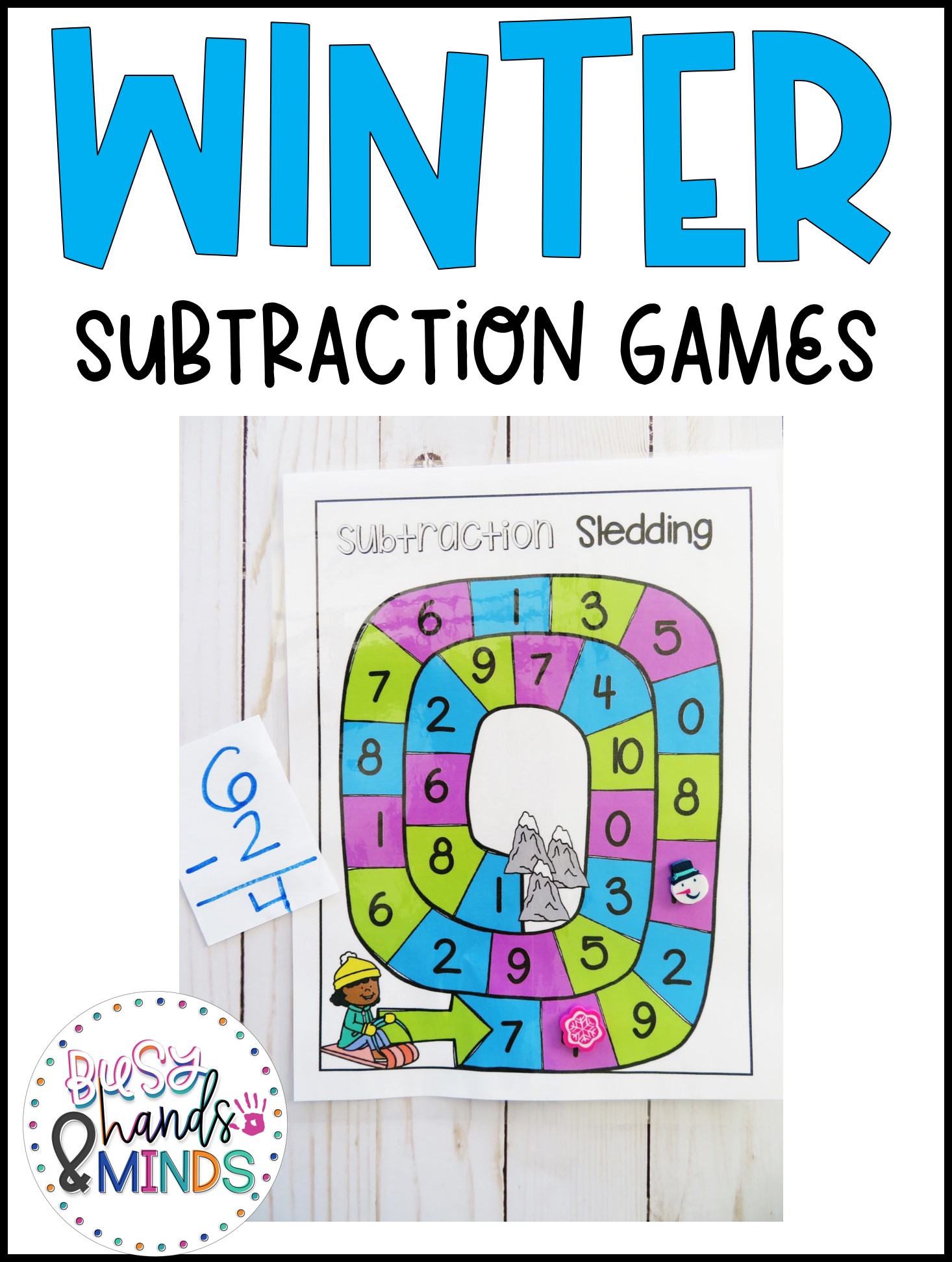Winter Addition and Subtraction Games | Busy Hands and Minds