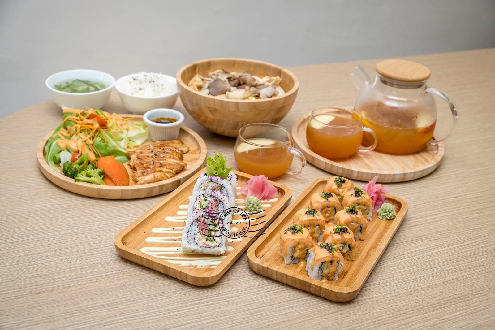 Japanese Style Healthy and Organic Food with Sushi Rolls Customization ...