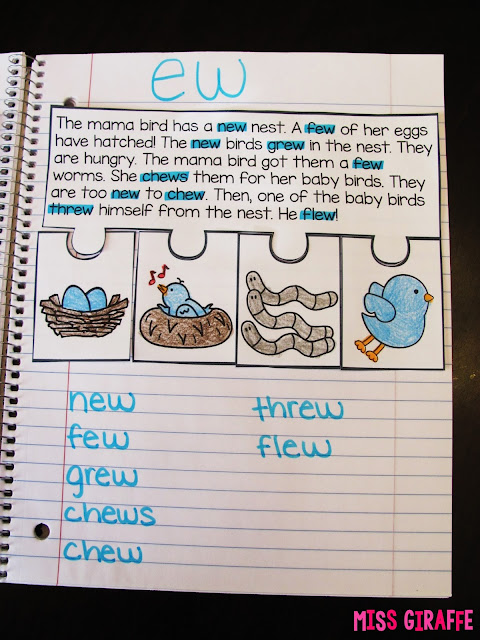 Miss Giraffe's Class: EW UE UI Activities