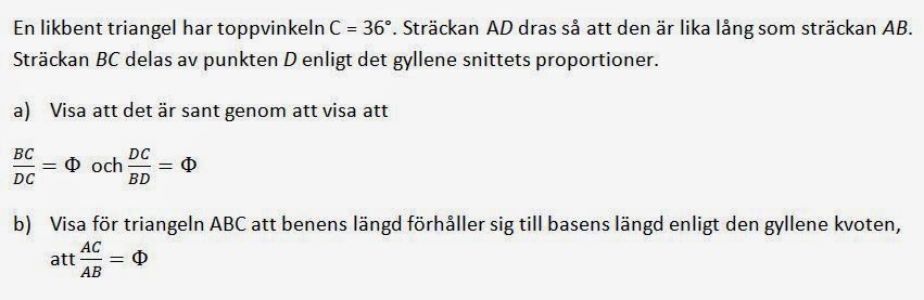 Gyllene Snittet: Matematiska exempel