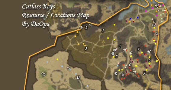 New World: Cutlass Keys Map