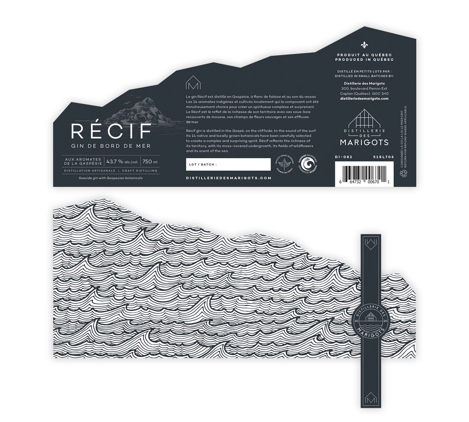Récif Gin – Packaging Of The World