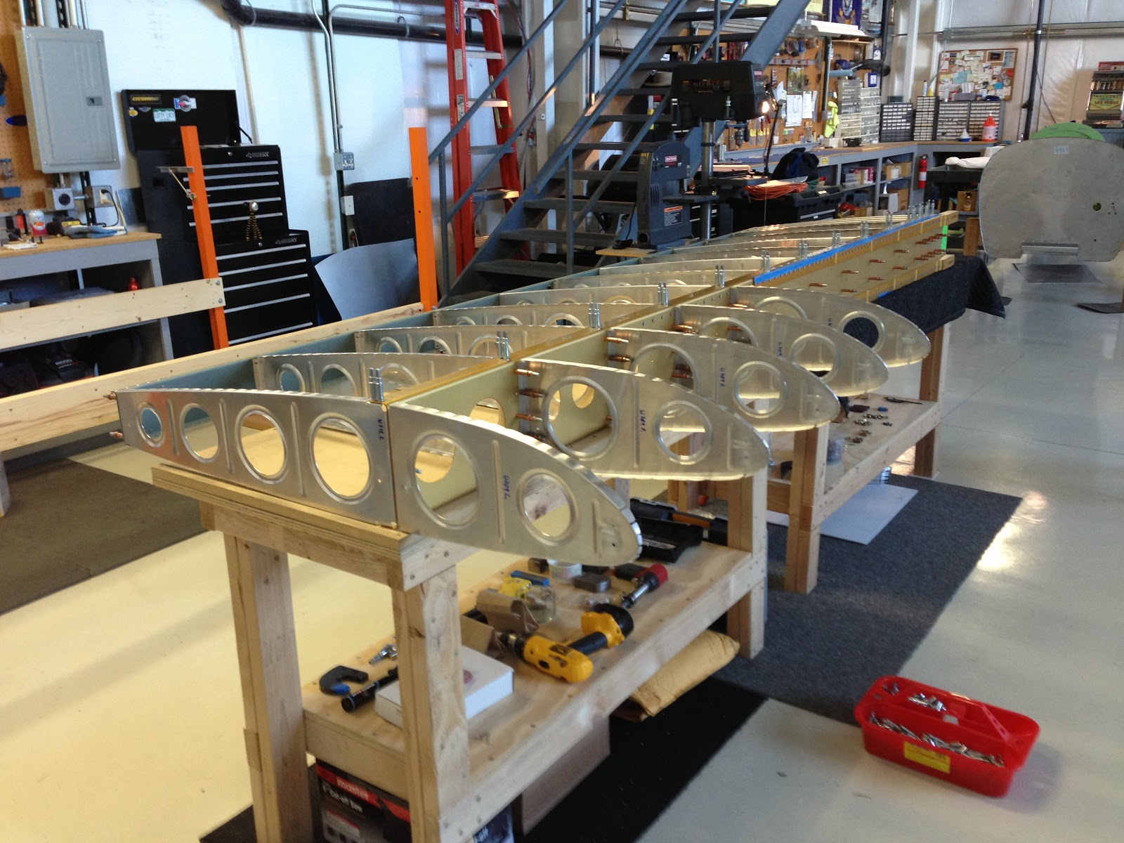 rv7quest: Wing skeleton assembly