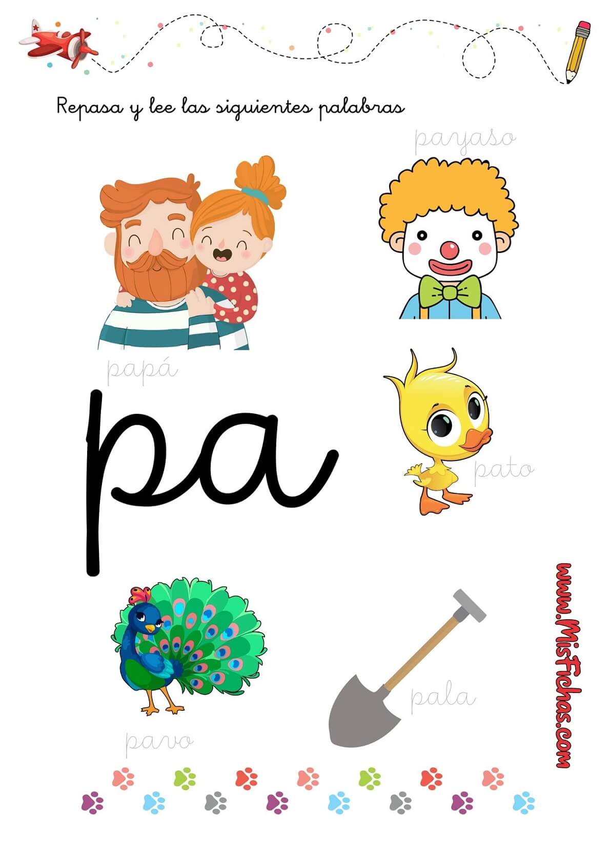 Fichas para Sílabas Pa Pe Pi Po PU | Materiales Educativos para Maestras Fichas para Sílabas Pa Pe Pi Po PU | Materiales Educativos para Maestras