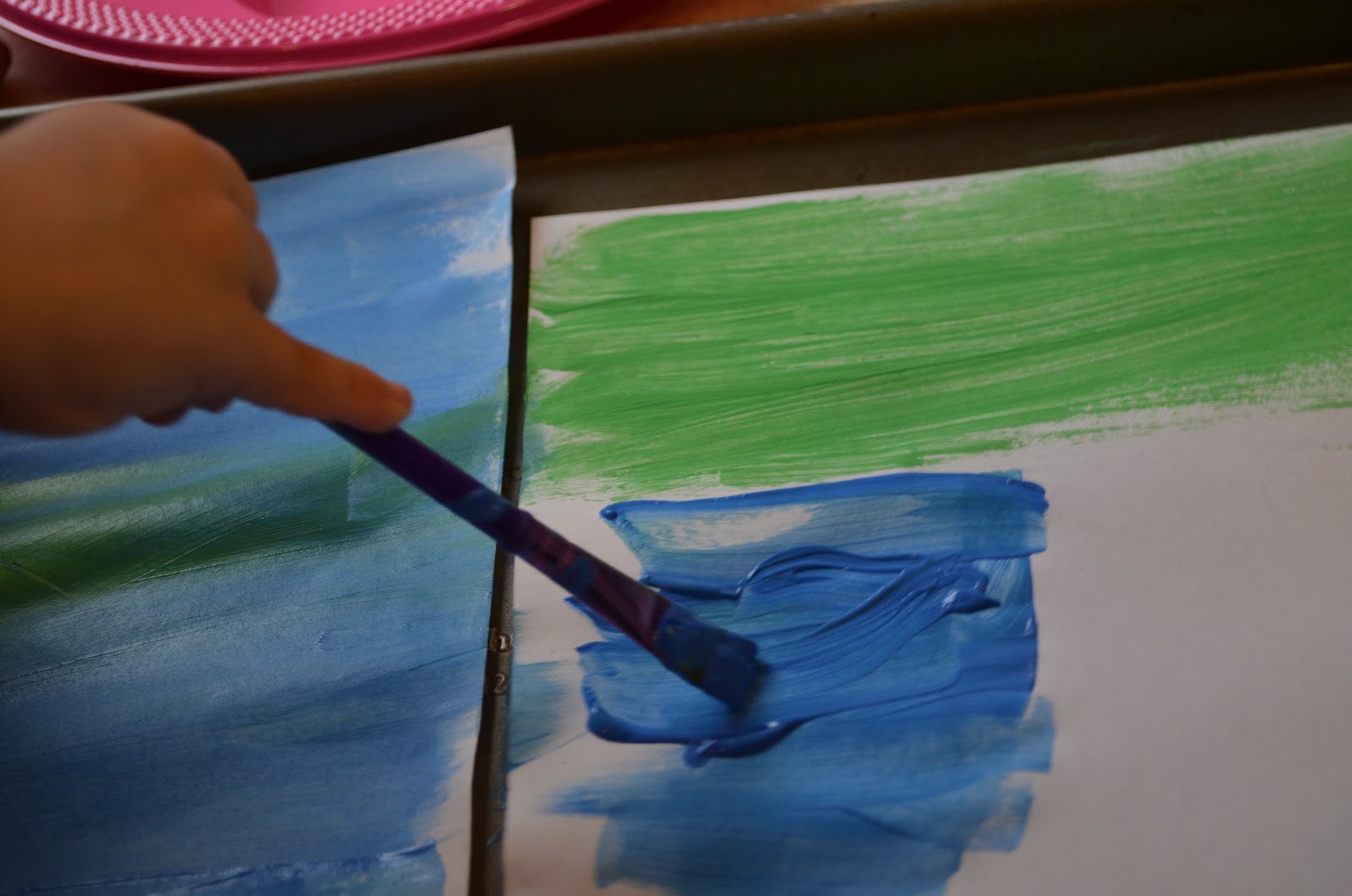 Tot Treasures: Making Flowers with PAINTED PAPER!