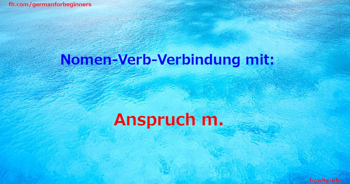 Anspruch