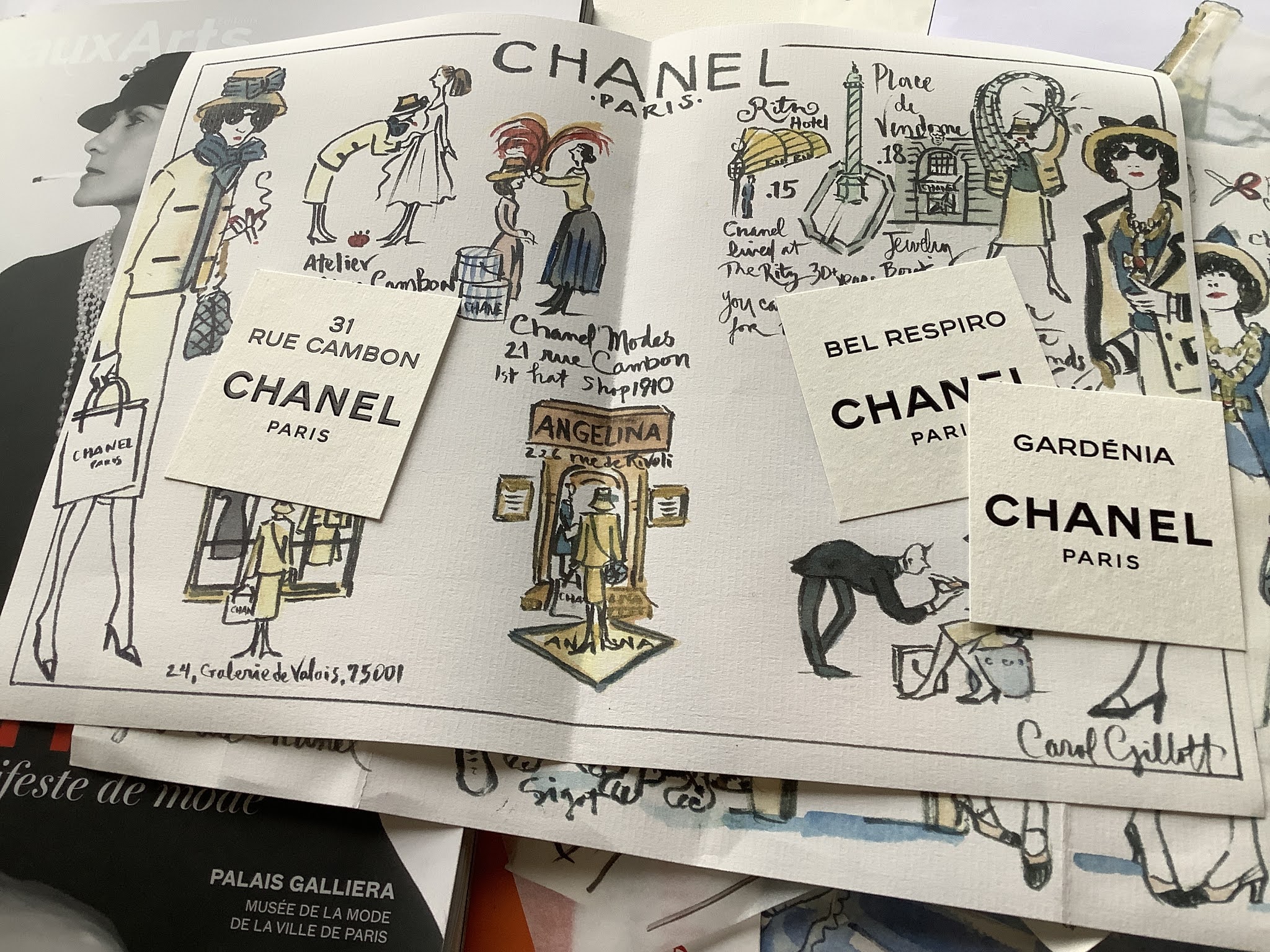 paris breakfasts: Chanel Map