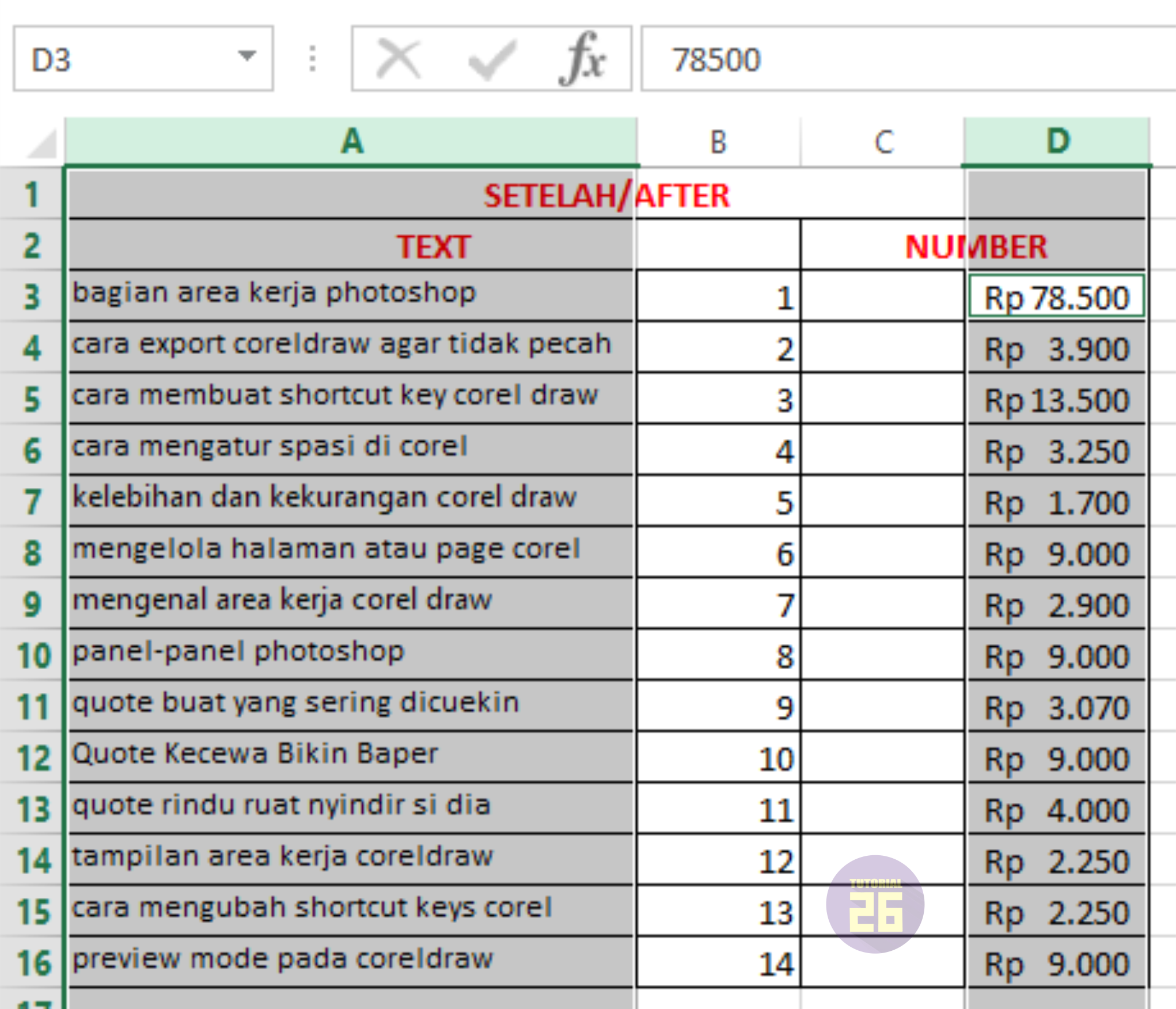 Cara Cepat Mengatur Lebar Kolom dan Tinggi Baris Excel Cara Cepat Mengatur Lebar Kolom dan Tinggi Baris Excel