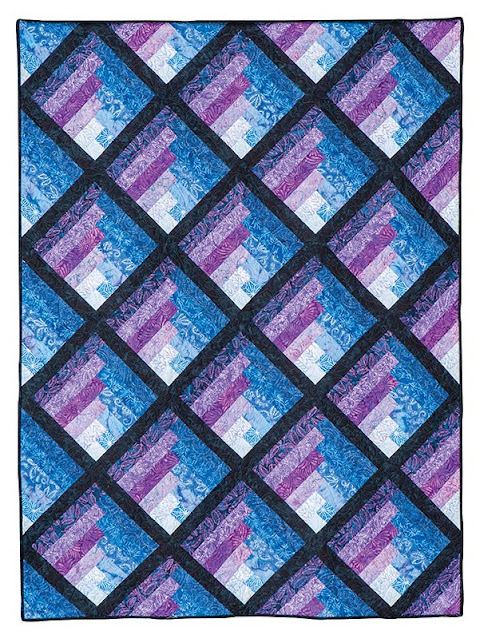 Busy Hands Quilts: Waterfall Throw Quilt Kit in Abalone Batiks!