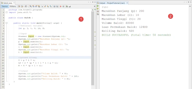 Algoritma, Flowchart dan Pemrograman Menghitung Volume Balok, Luas ...