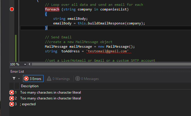DAX Dude - Dynamics AX: C# Error: 'Too many characters in character ...