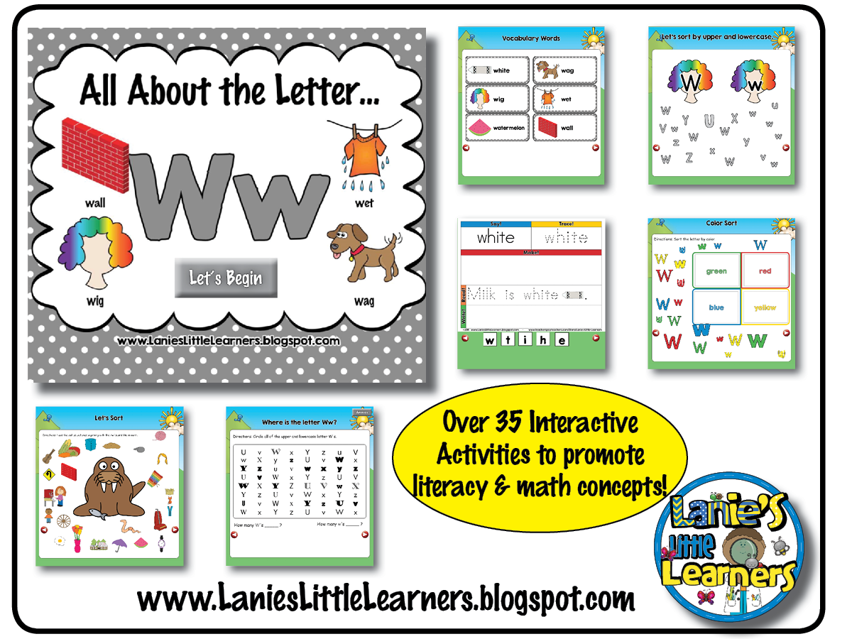 Lanie's Little Learners: All About the Letter Ww {Letter of the Week ...