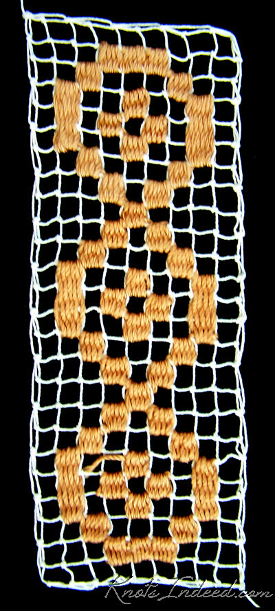 Knots Indeed: Square-mesh netting and the darning stitch - pattern three