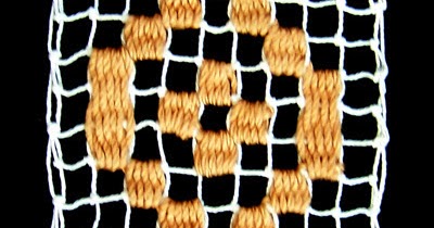 Knots Indeed: Square-mesh netting and the darning stitch - pattern three