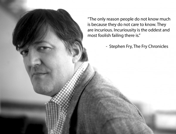 Spaces Between The Gaps: Creative Cauldron - Stephen Fry