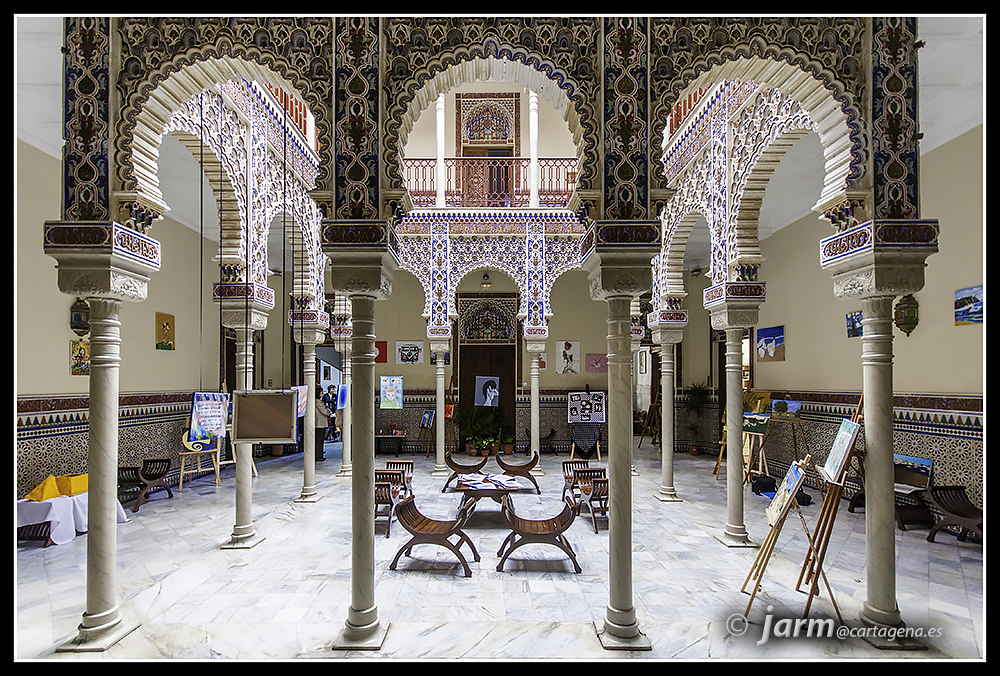 LAS FOTOS DE JARM: Patio Árabe de la Casa Zapata. Carmelitas. Cartagena