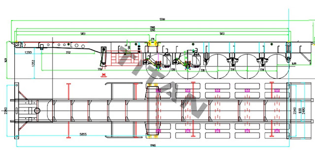 Basic Specifications of Container Chassis Semi Trailer