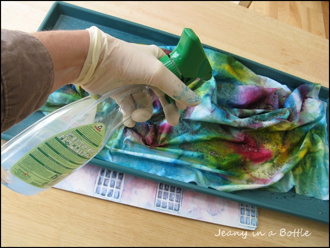 Jeany's Brunnen: Stof verven / how to paint fabric