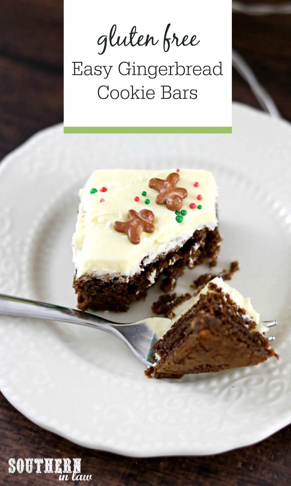 Southern In Law: Recipe: Easy Gingerbread Cookie Bars (Gluten Free!)