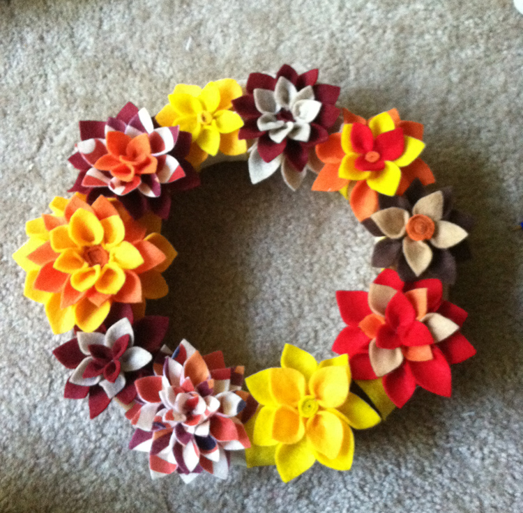 Apt. 723: DIY: Fall Flower Wreath