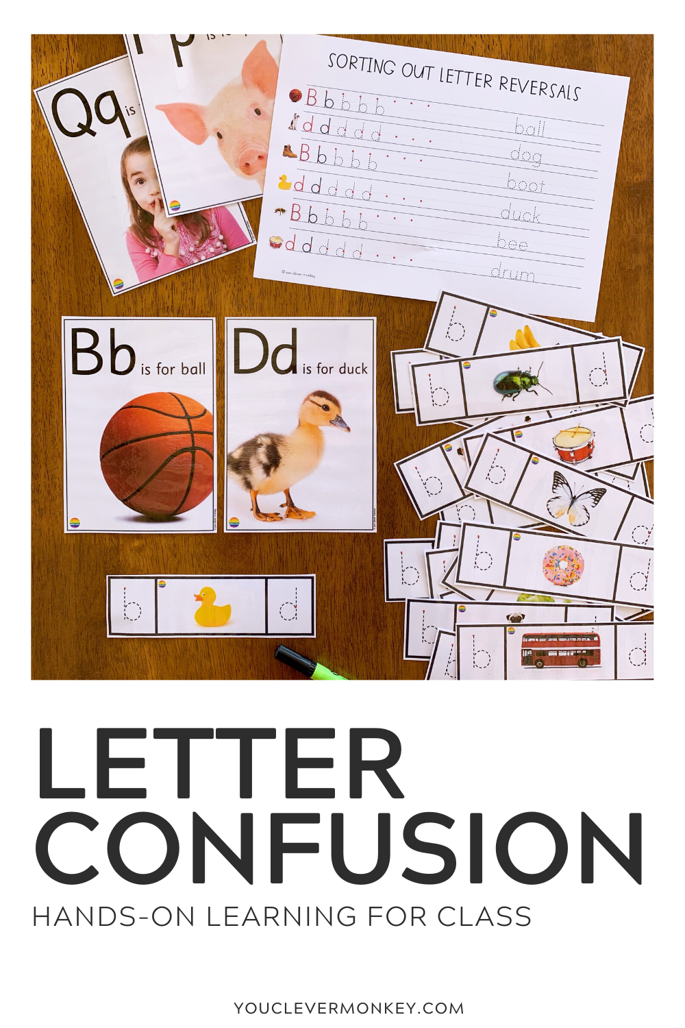 HOW TO HELP WITH LETTER CONFUSION | you clever monkey