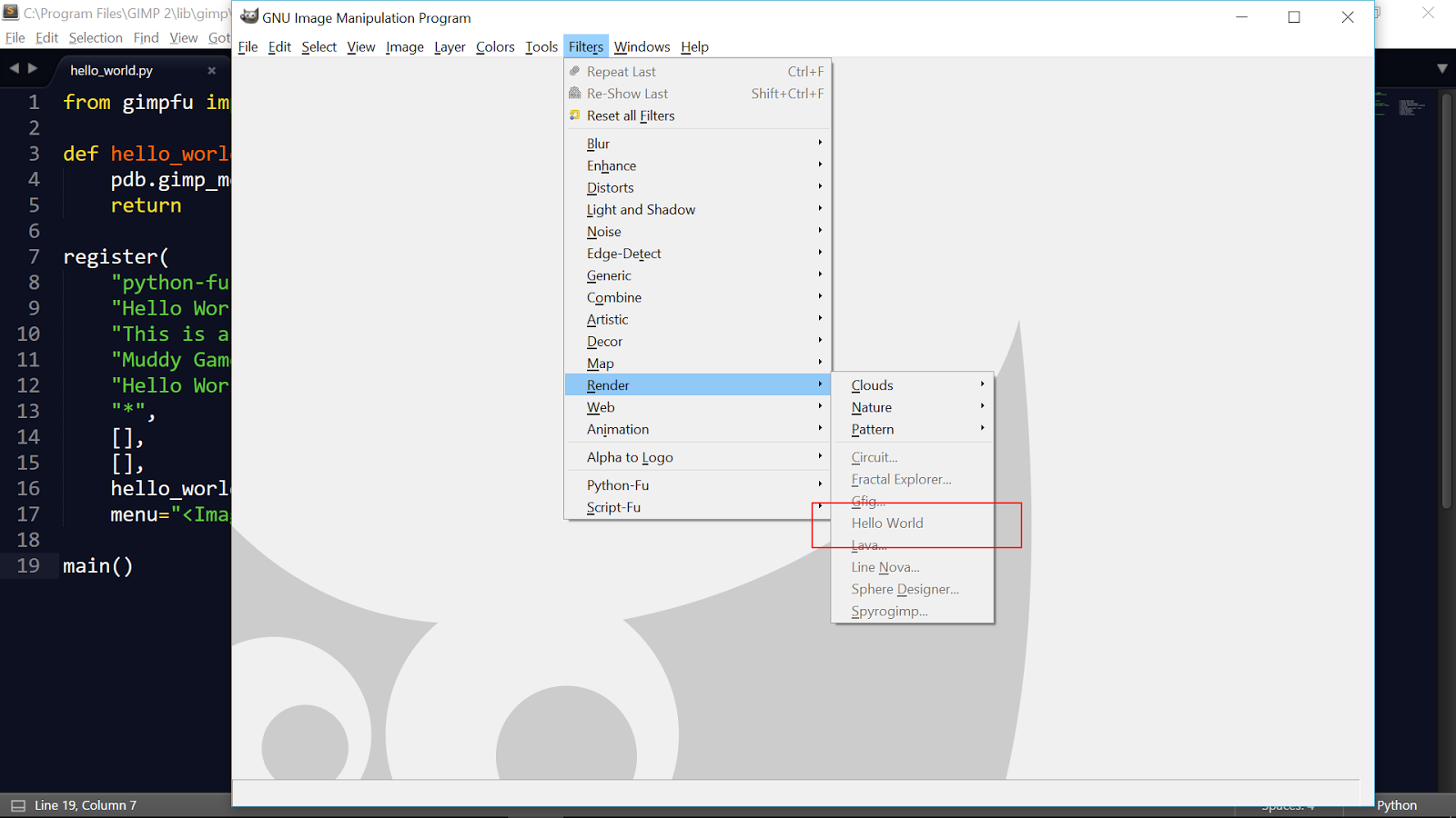 Muddy Games Digital Arts And Humanities Phd Candidate Gimp Python Plugin Development On