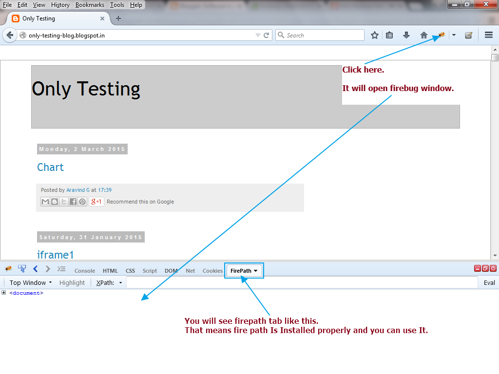 Firepath And Firebug : Download and install firepath and firebug