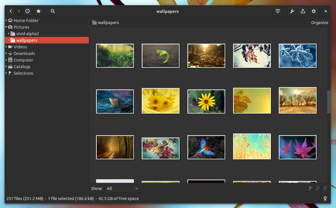 Ubuntu image viewer - miloshowcase