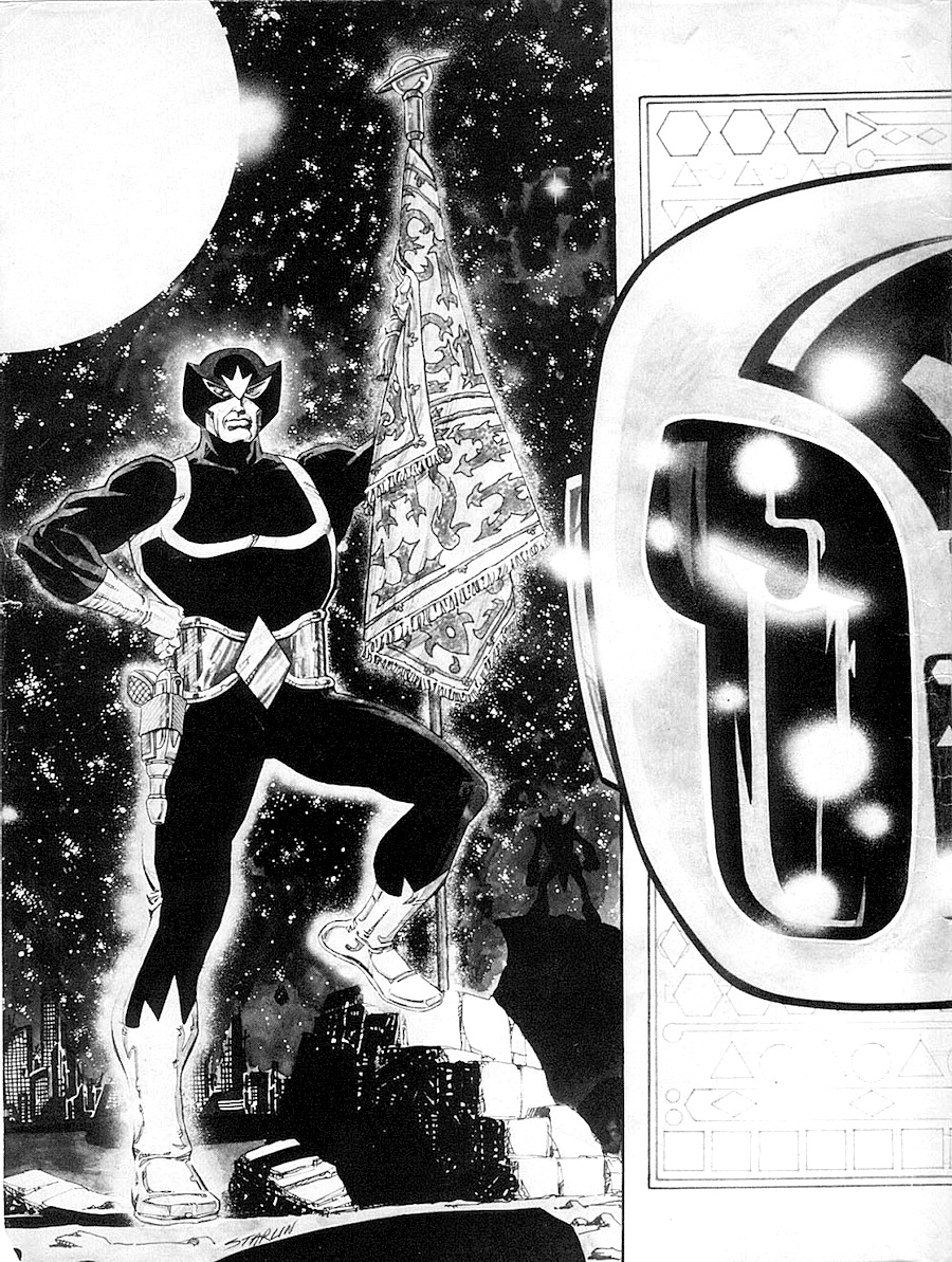 Marvel Preview #11 - John Byrne, Jim Starlin art - Pencil Ink