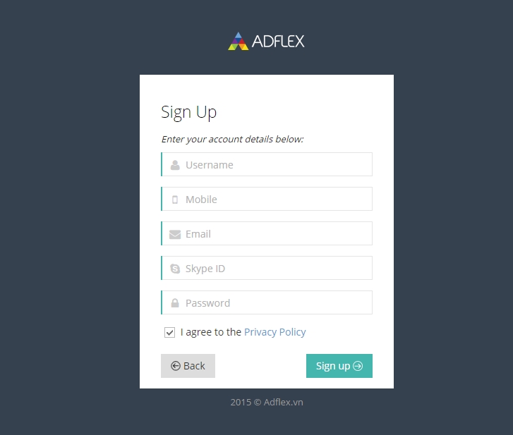 semua sekali klik: Cara Daftar Adflex - Tutorial lengkap dengan Gambar