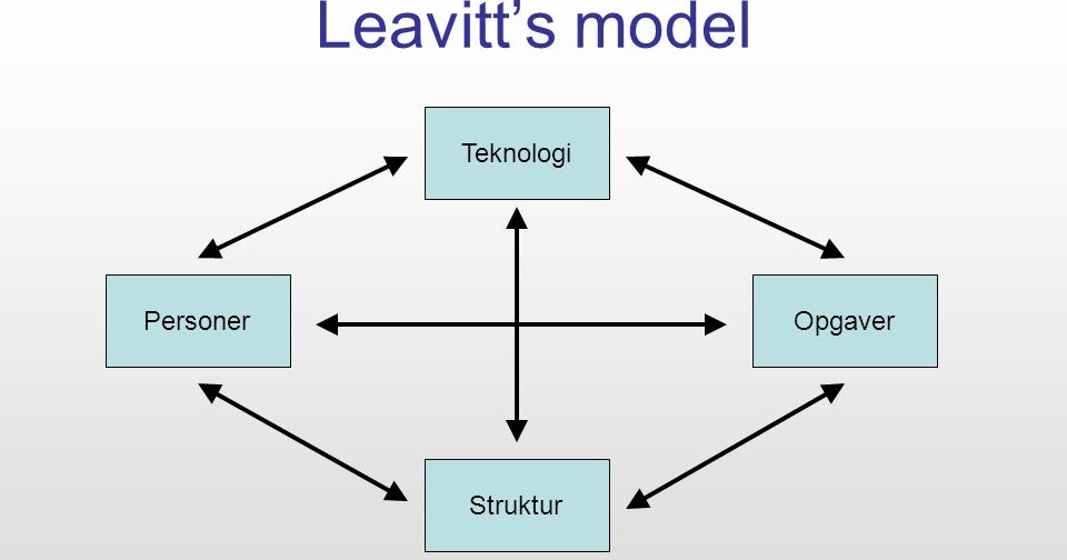 IT - en vidensomfattende verden: Harald Leavitts model