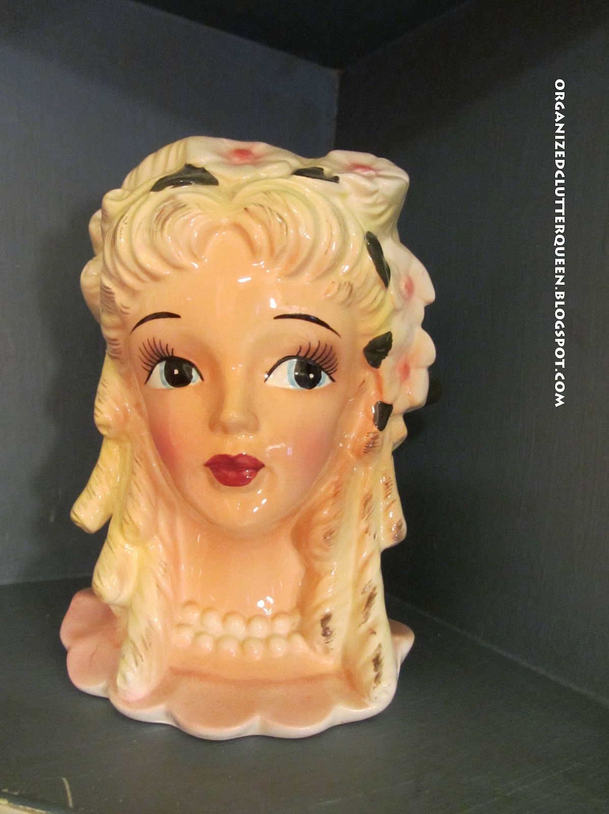 Nostalgia Day 28: Lady Head Vases - Organized Clutter