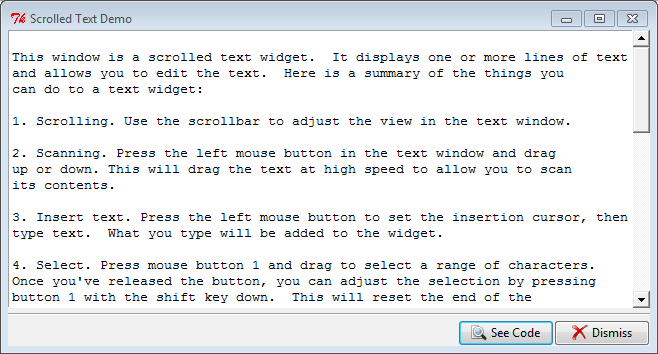 Py In My Eye: Tkinter ScrolledText Demo