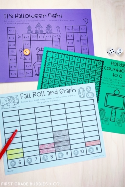 A Solution for Fast Finishers: Monthly Print + Play Math and Word Work ...