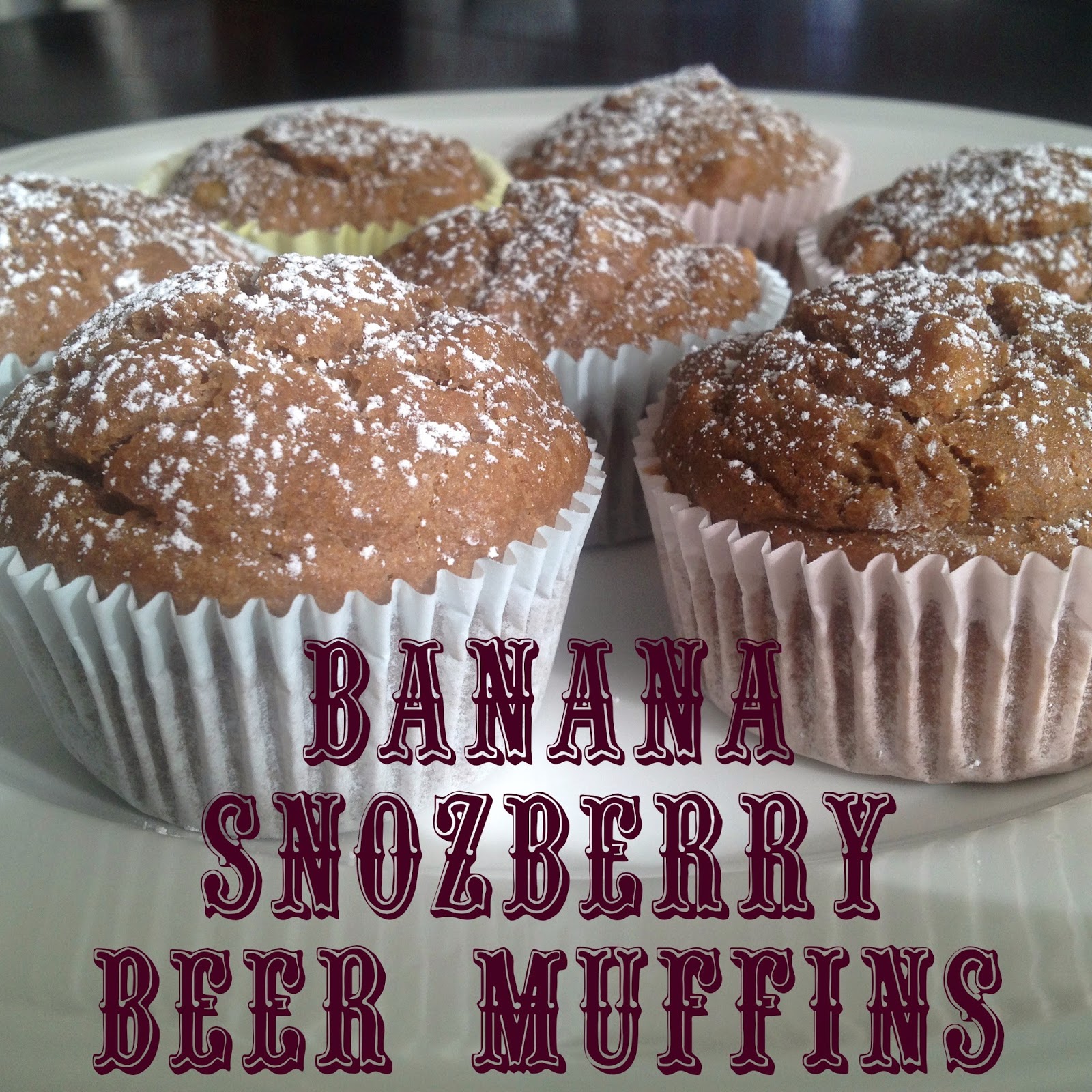short girl, long island.: Banana Snozberry Stout Muffins