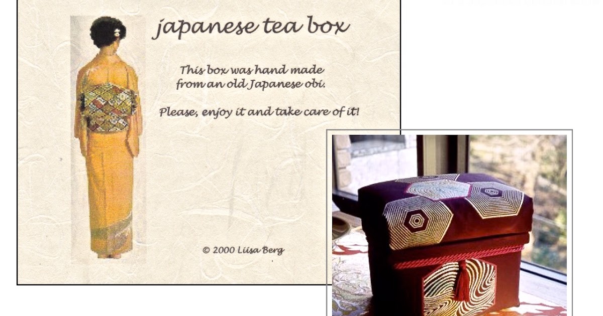 FROM HERE TO THERE AND BACK: JAPANESE TEA BOXES