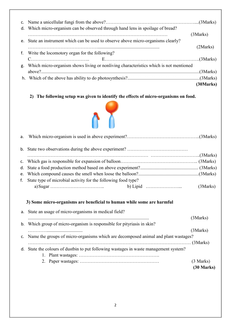 Grade 8_Science_1st Term_Unit 01_Exam_Jaffna Zone - www.lkedu.lk