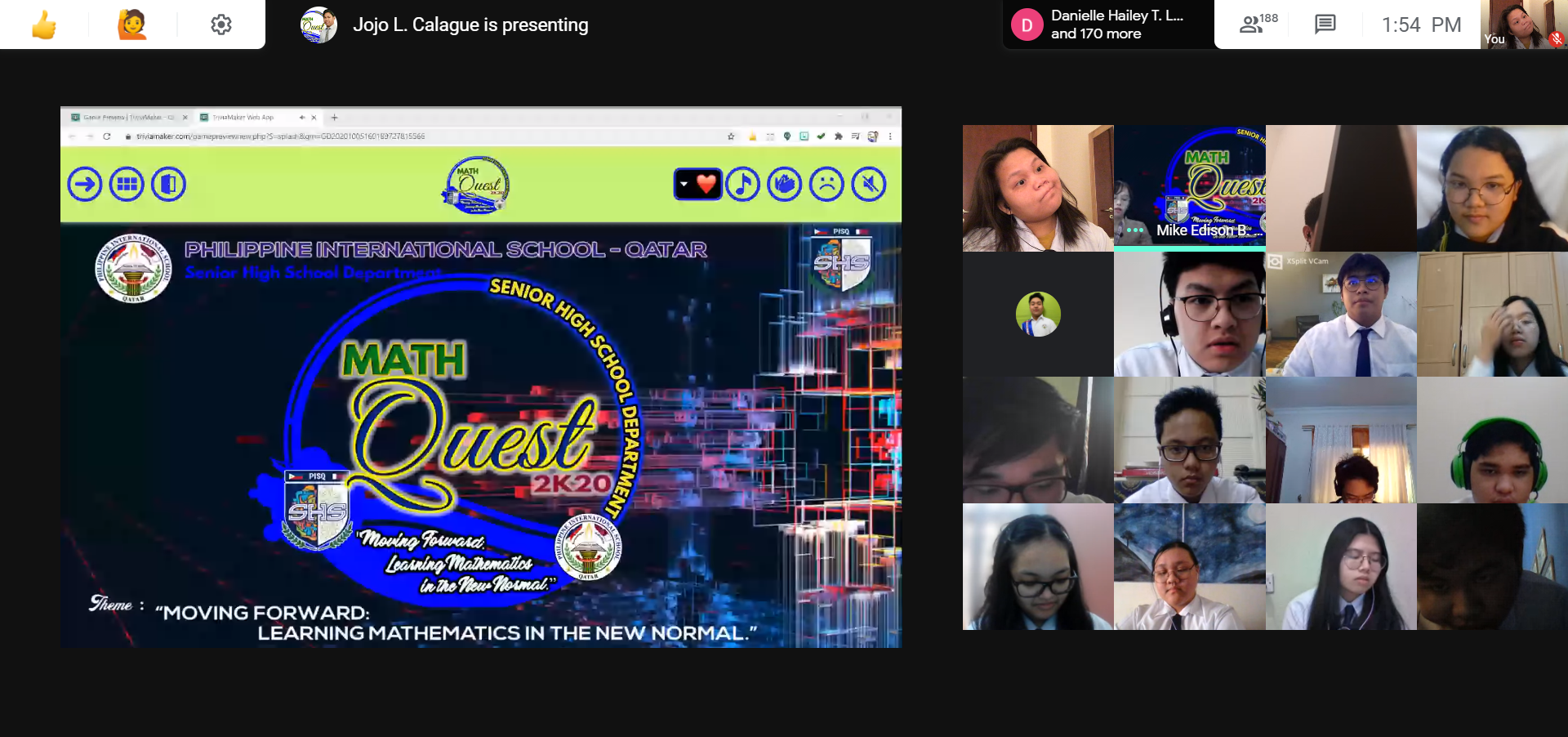 SHS Celebrates Math Day 2020 in the New Normal