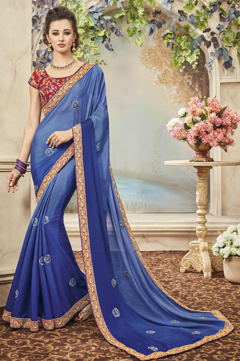 Designer Diwali Wear Saree With Heavy Work Patang Sarees - 4001