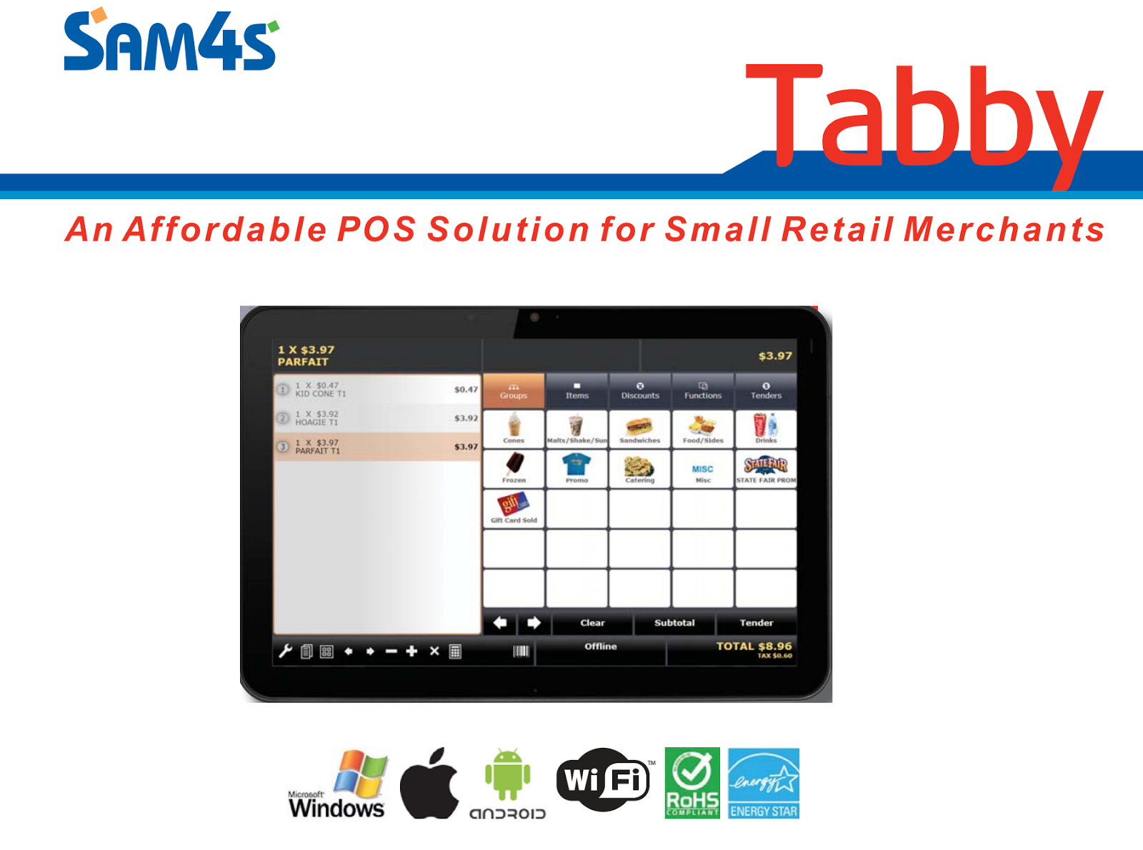 Samsung and SAM4s Cash Registers: SAM4s has entered the Tablet POS ...