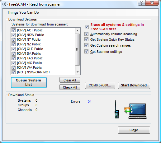 Ozscan - Uniden Scanner Instructions: UBCD396XT - FreeScan Basic ...