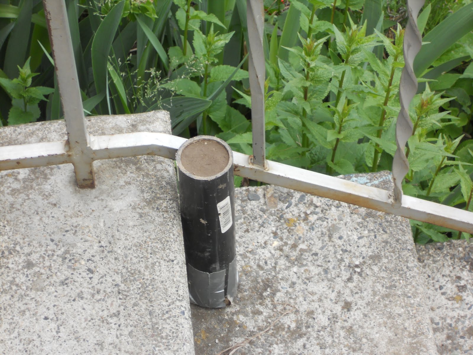 ZEN AND THE ART OF BUILDING A CABIN: Rammed earth test sample!