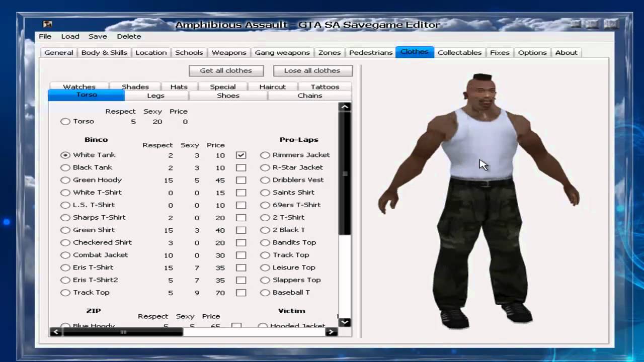 [Tools] GTA: SA Savegame Editor [2018]