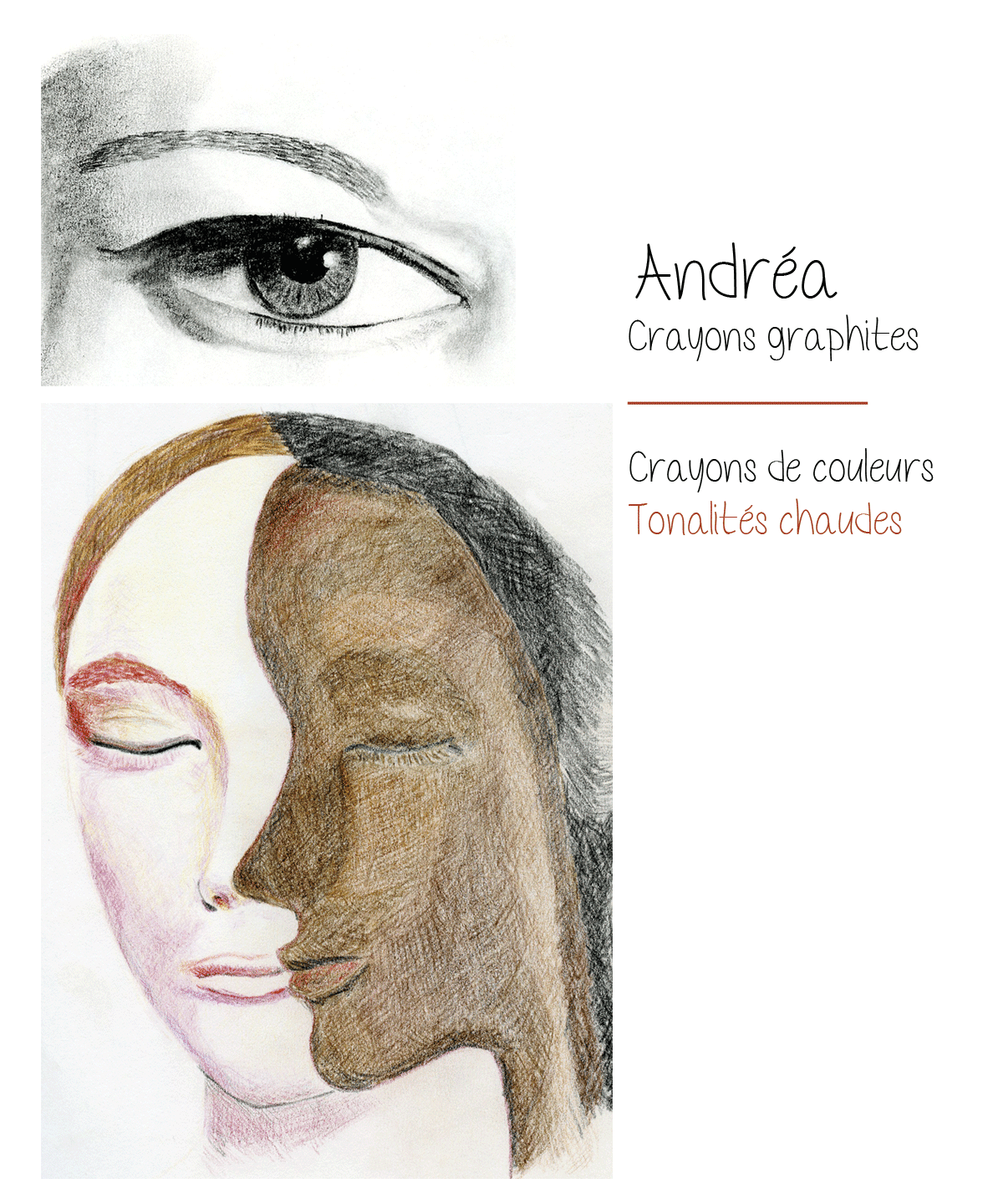 Le dessin - par Mélanie: Les crayons de couleurs / Andréa